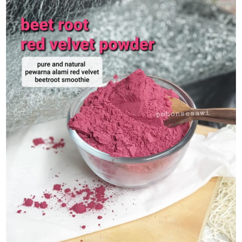 Jual BEETROOT POWDER MURNI 100 GR RED VELVET POWDER | Shopee Indonesia