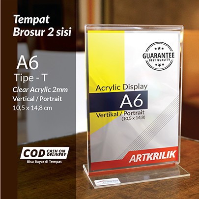 Jual TEMPAT DISPLAY MENU CAFE | NOMOR MEJA AKRILIK | TENT CARD DISPLAY ...