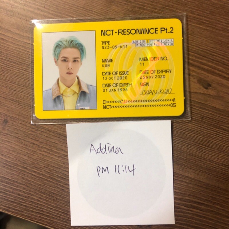 Jual ID Card Kun Resonance Departure Ver. | Shopee Indonesia