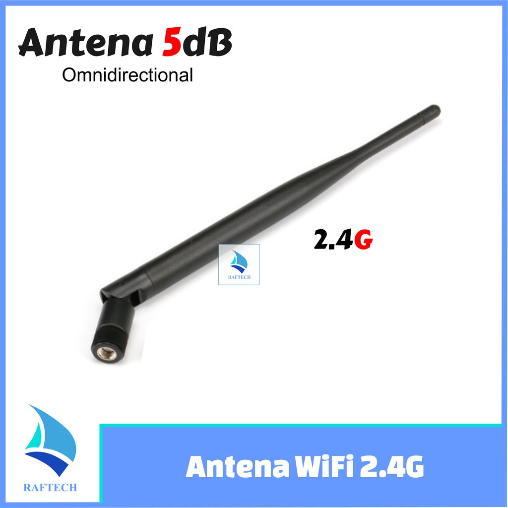 Jual Antena Wifi 2.4G 2.4 G Omnidirectional Antenna 5dB 5 dB | Shopee ...