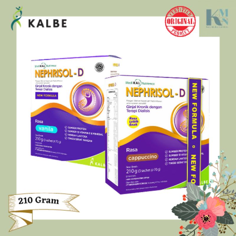 Jual NEPHRISOL D - Vanilla dan Cappucino - Susu Nutrisi Tinggi Protein ...