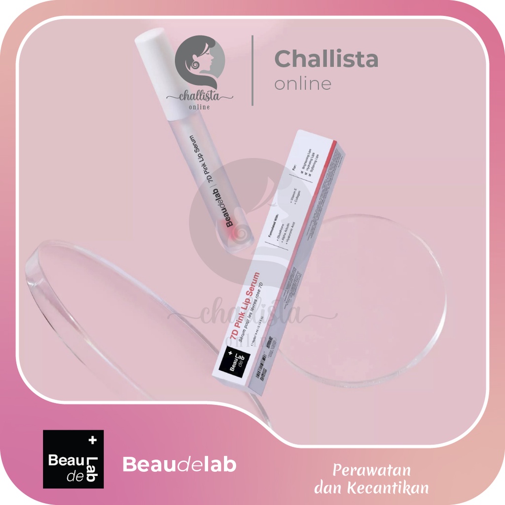 Jual Pinkish Lip serum Beaudelab bening lip gloss lip balm brightening ...