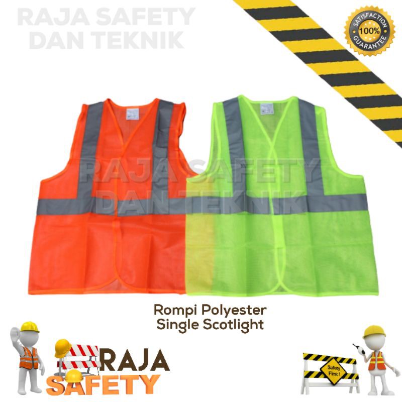 Jual Rompi Safety Rompi Proyek Hijau Dan Orange | Shopee Indonesia