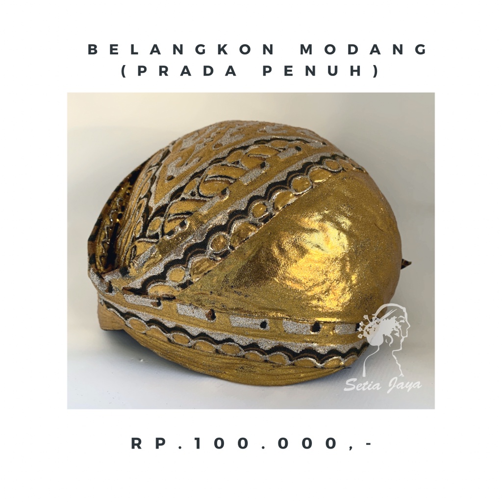 Jual Belangkon Jawa Sunda Prada Gold/ Belangkon Modang Dewasa/ Topi ...