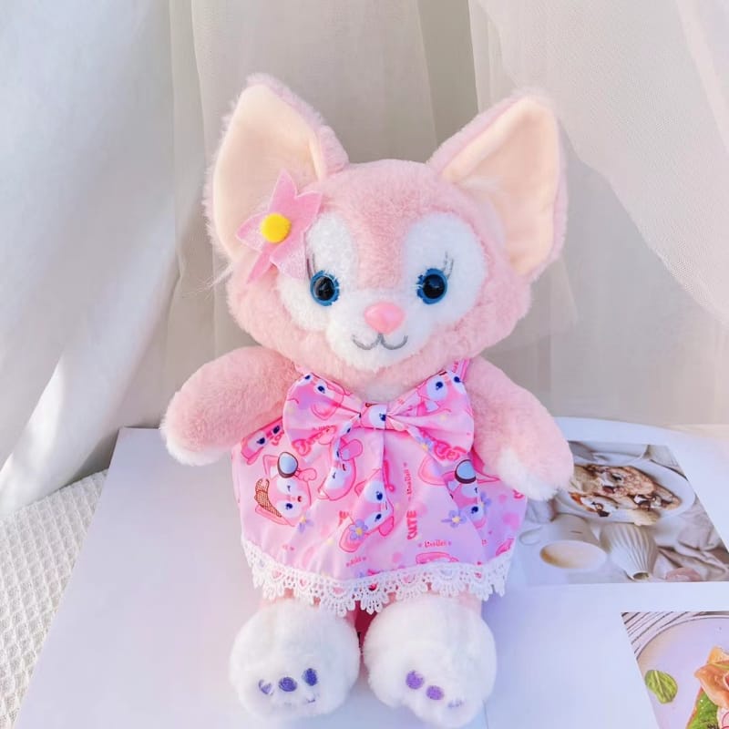 Jual Boneka rubah fox belle pakai baju pink bahan plush | Shopee Indonesia