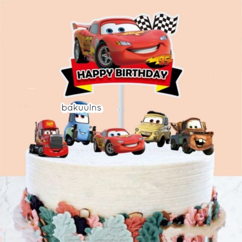 Jual Topper Kue Desain CAR/AMONG US/LITTLE PONY/BT21/BOBOBOY Untuk Kue ...