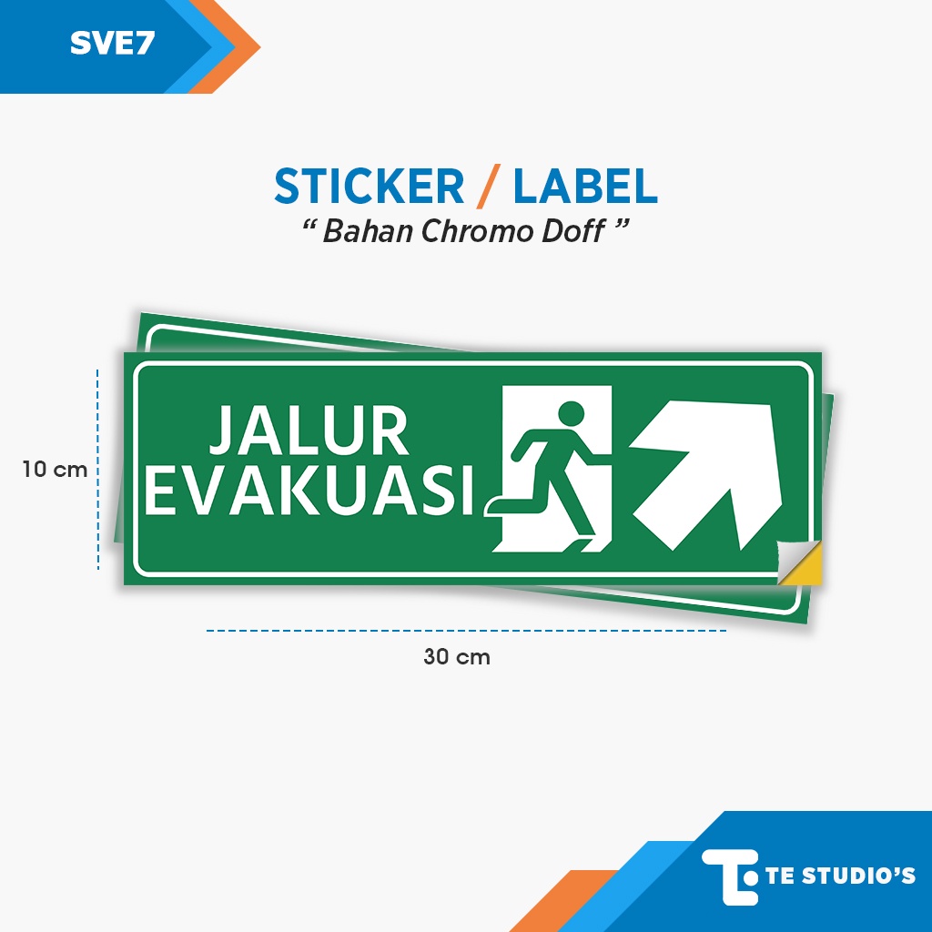 Jual Stiker Jalur Evakuasi Sticker Exit Rambu Tanda Sign Titik Kumpul ...