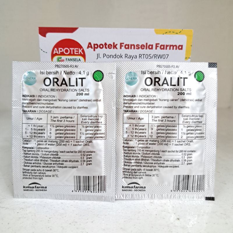 Jual Oralit Ramolit mencegah dan mengobati kurang cairan diare | Shopee ...