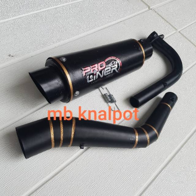 Jual KNALPOT RACING XEON PRO LINER BLACK DOV | Shopee Indonesia