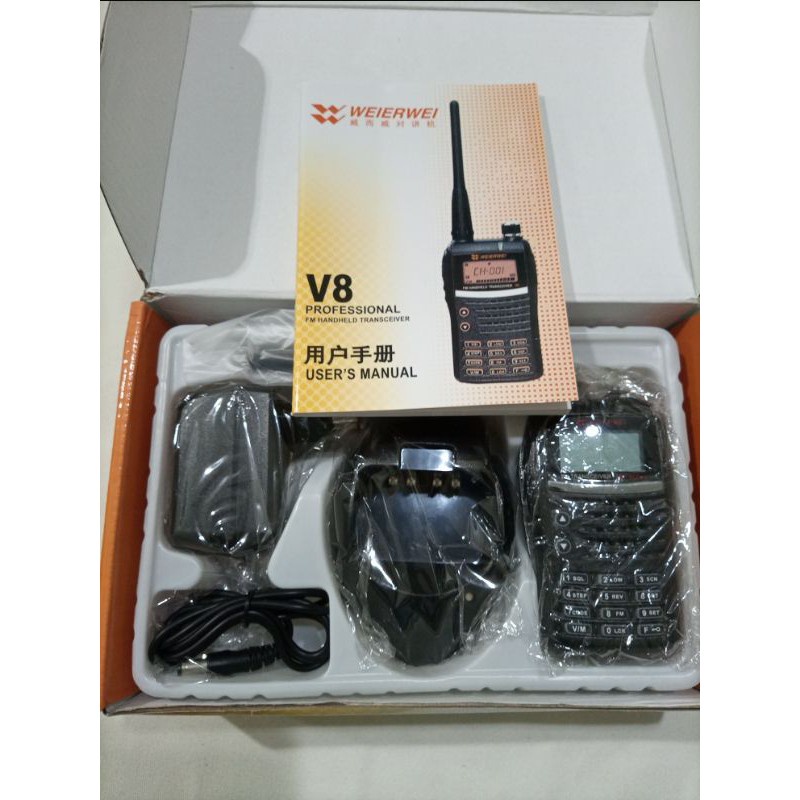 Jual WEIERWEI VEV-V8 PLUS HT werwey Vev V8 single band VHF Handy Talkie VEV v8 + Garansi 1 tahun ...