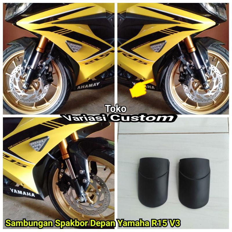 Jual Sambungan Spakbor Sepakbor Depan R15 V3 Yamaha Aksesoris Variasi ...