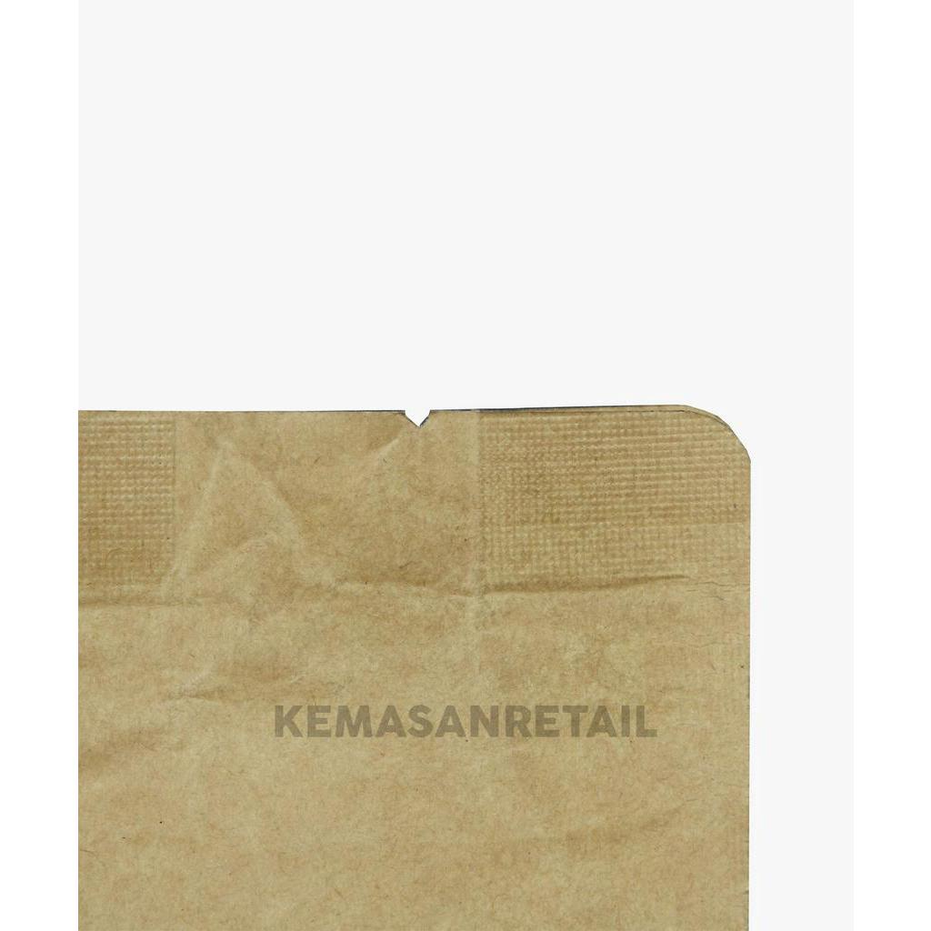 Jual Gusset Quadseal Kraft Paper Doff 9.5x26 cm (250g) Non Ziplock ...