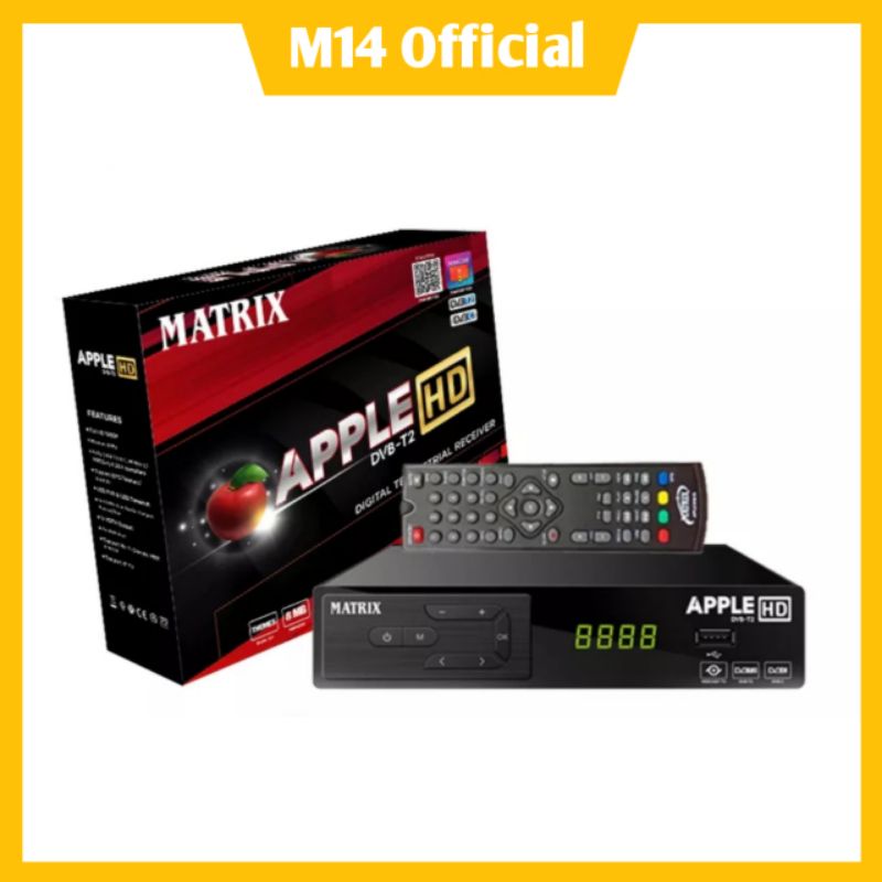 Jual Set Top Box Matrix Apple Merah Full Hd DVB T2 & C STB Matrix STB Digital Setopbox Matrix ...