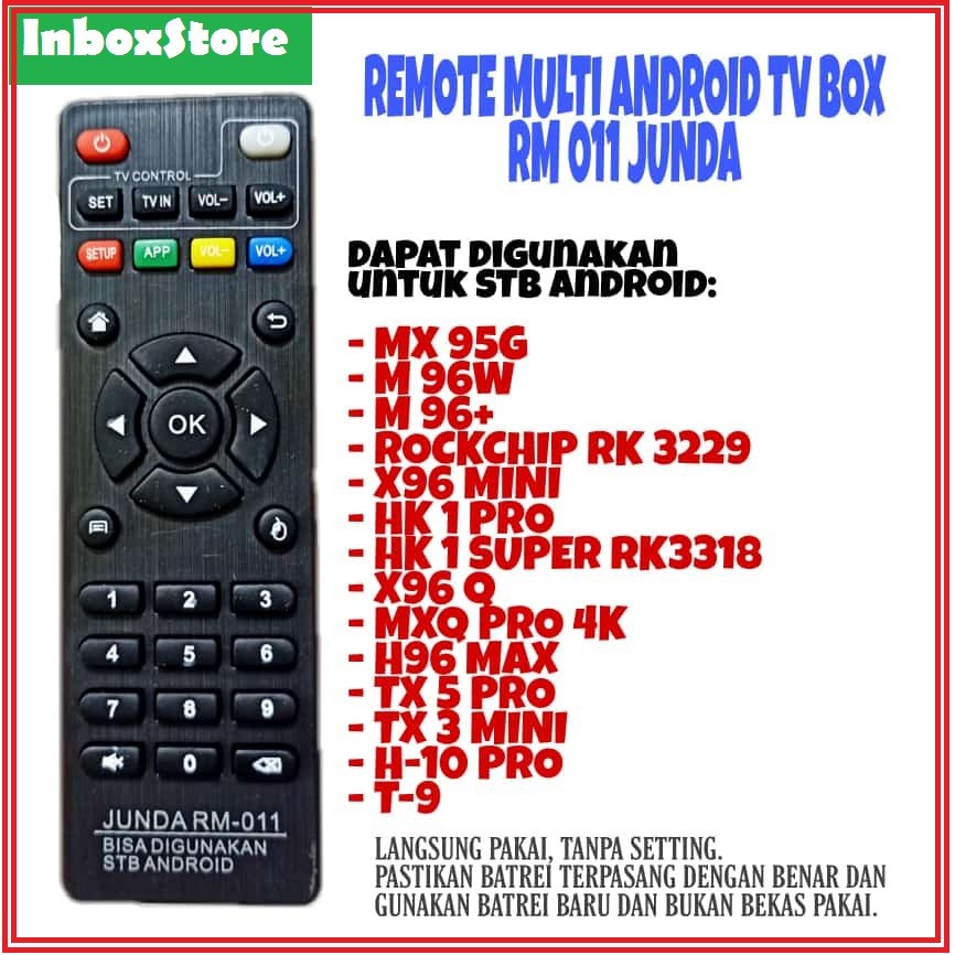 Jual REMOTE TV BOX Android H96 MAX X96Q MXQ PRO 4k Mx95G M96W M96+ X96 ...