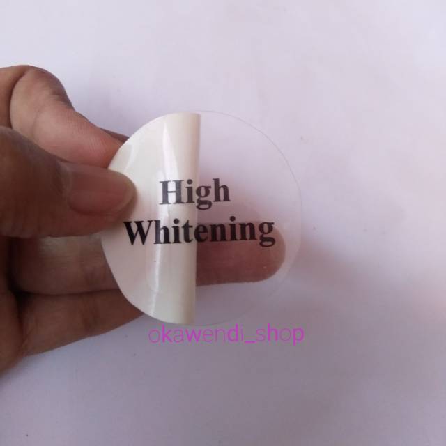 Jual STIKER TRANSPARAN/LABEL BENING/STIKER LABEL PRODUK/STIKER KOSMETIK ...