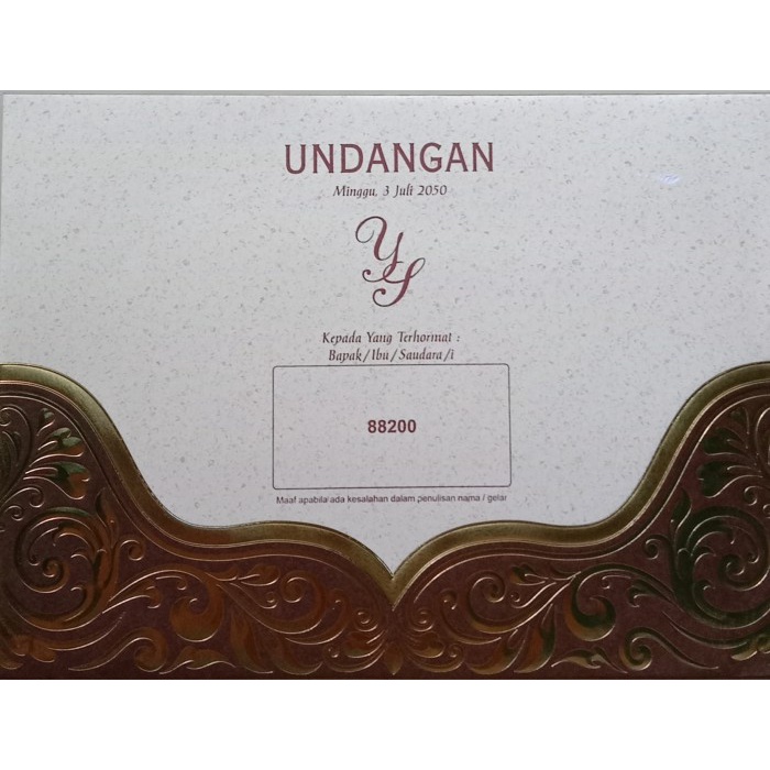 Jual Blangko Undangan Pernikahan ERA BARU / ERBA 88200 SET Harga Murah ...