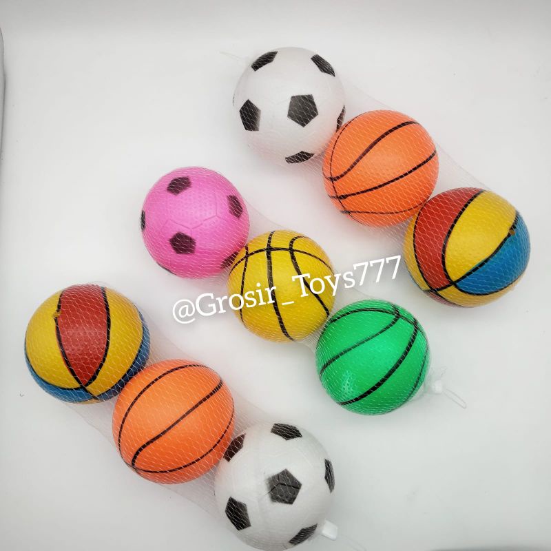 Jual Mainan Bola Karet / Bola Basket Isi 3Pcs / Mainan Bola Anak-anak ...
