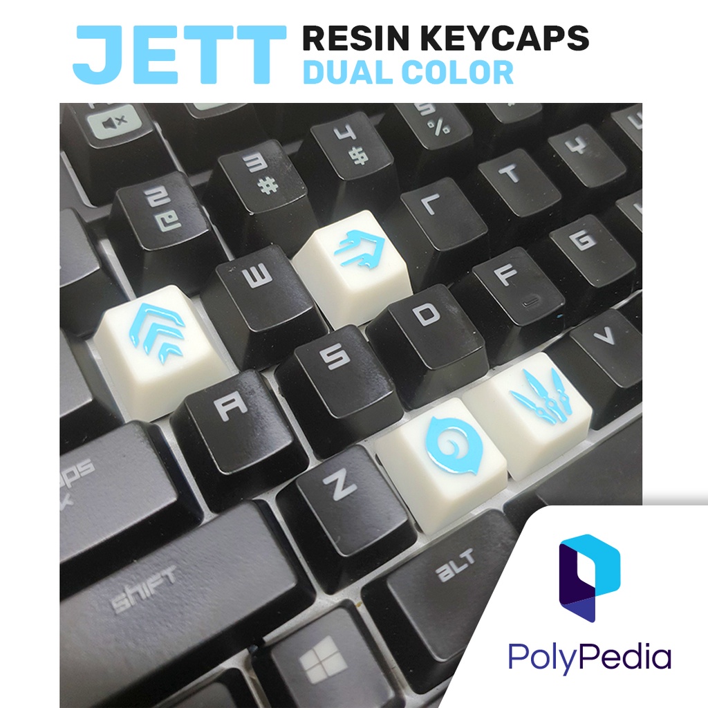 Jual Valorant Jett Resin Keycaps Dual Color | Shopee Indonesia