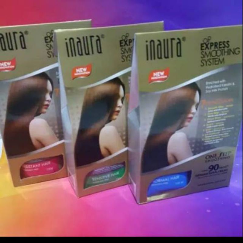 Jual Inaura One step Express Smoothing System 130 ml/pelurus rambut ...