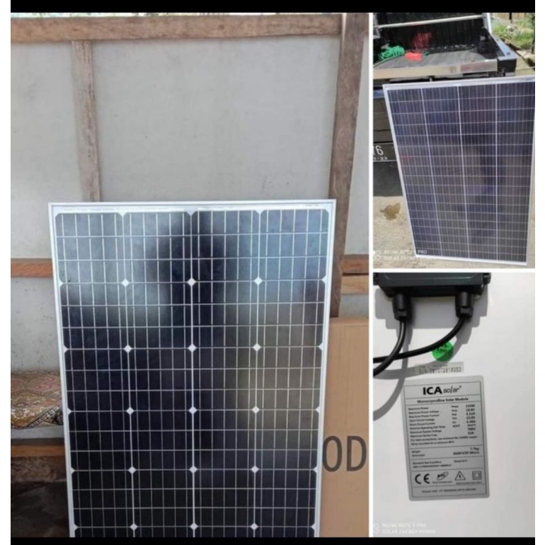 Jual Panel surya ICA Solar 115wp 100Wp 200Wp Monocristaline New ...