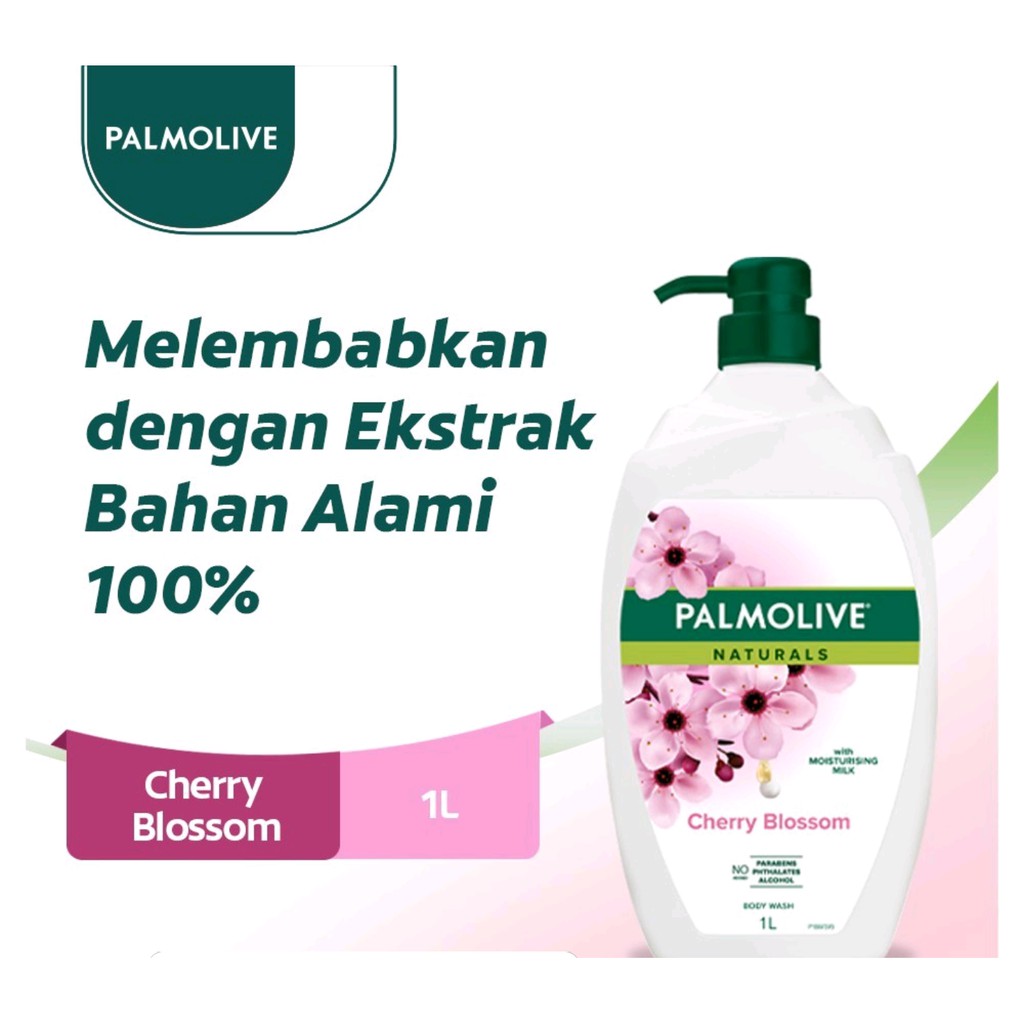 Jual Sabun Mandi Palmolive 1 Liter Naturals Cherry Blossom Shower Gel ...