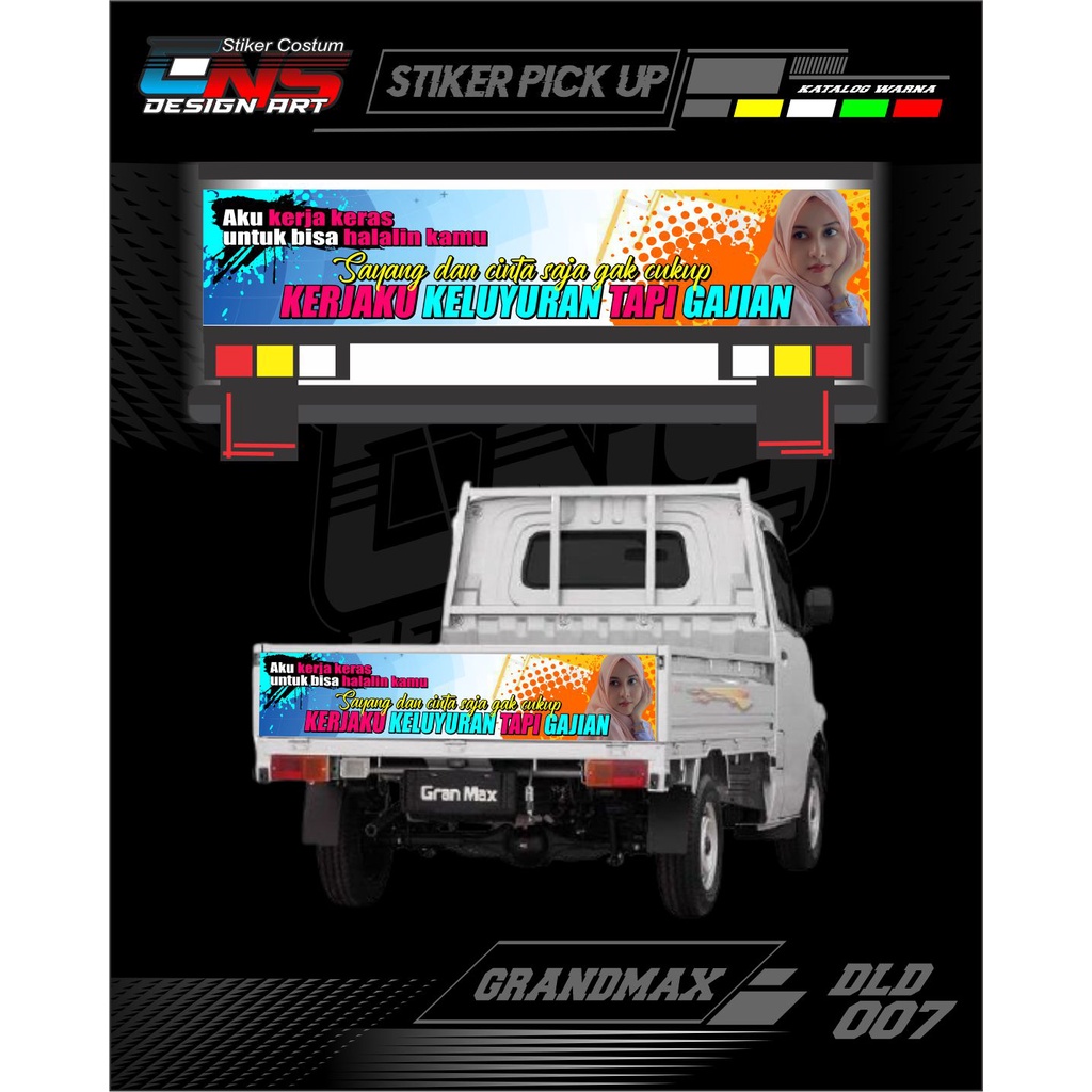 Jual stiker pintu belakang grand max stiker variasi mobil pick up ...