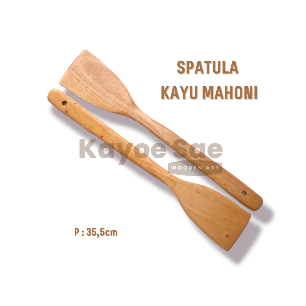 Jual SPATULA KAYU BESAR/ SPATULA KAYU / SUTIL KAYU MAHONI / SPATULA ...