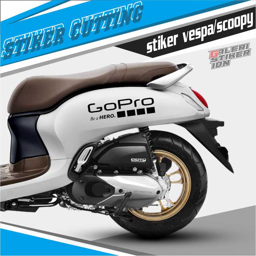 Jual Stiker scoopy gopro cutting stiker body motor scoopy | Shopee ...