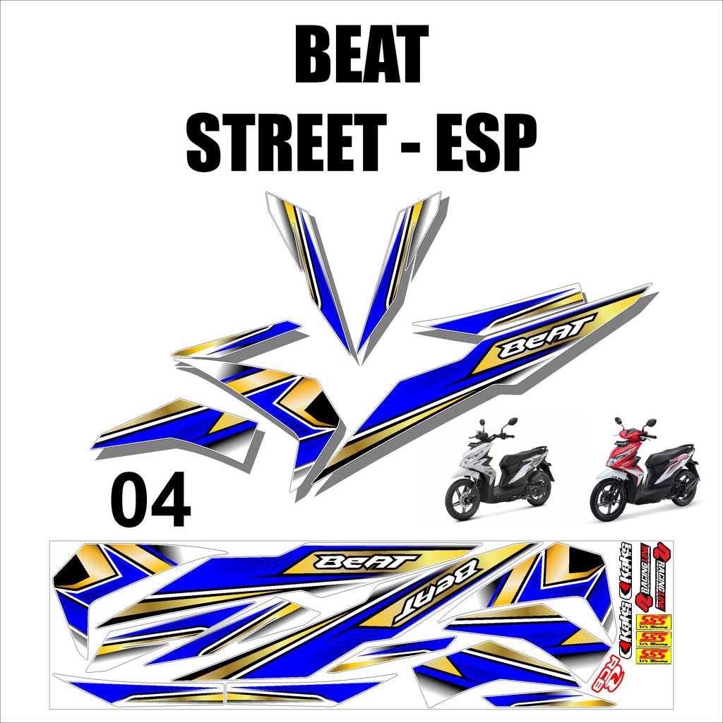 Jual STIKER STICKER STRIPING LIS VARIASI BEAT STREET / Fi ESP / BEAT Fi ...