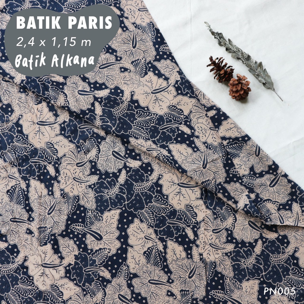 Jual Kain Batik Solo Katun Paris Premium Biru | Shopee Indonesia