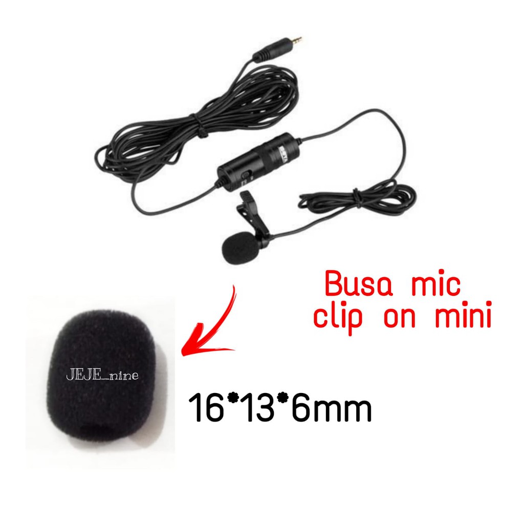 Jual TERMURAH!! Boya m1 bulu Busa mic lapel lavalier/busa headset lidi ...