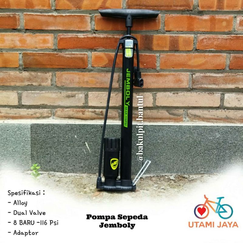 Jual Pompa Angin Sepeda Merk jemboly / pompa multifungsi | Shopee Indonesia