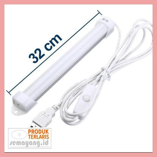 Jual 57Ryy79- Lampu Neon Usb Strip Led Belajar Kerja Rumah Dapur Meja Tabung Panjang - 30Cm ...