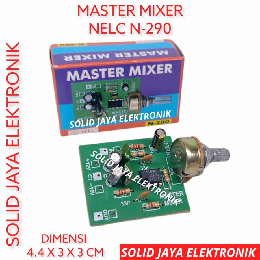 Jual KIT MASTER MIXER 1 POTENSIO RANGKAIAN KIT MASTER MIXER AUDIO ...