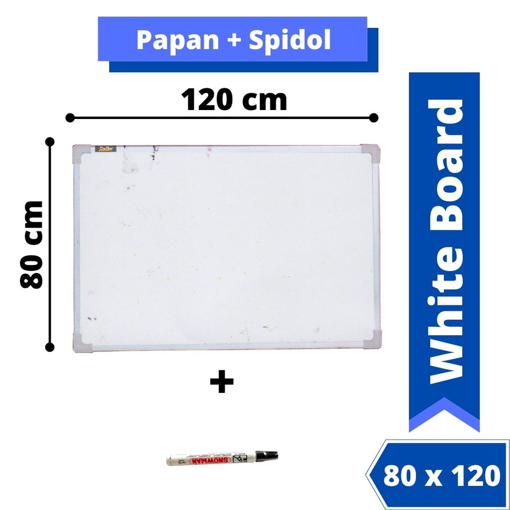 Jual Whiteboard 80 x 120 / Papan Tulis White Board / White Board ...