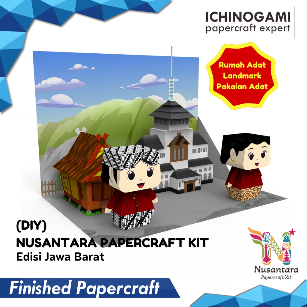 Jual Ichinogami Nusantara Papercraft Kit (DIY) - Diorama Seri Jawa ...
