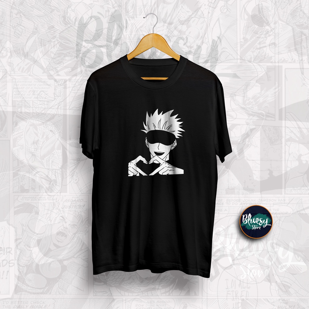 Jual Kaos ANIME JUJUTSU KAISEN GOJO SATORU LOVE SIGN SASSY / BAJU GOJO ...