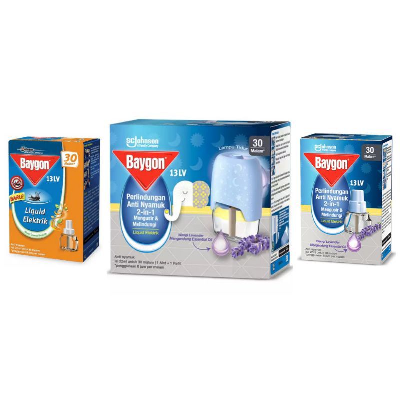 Jual Baygon Liquid Elektrik Refill Orange Blossom Lavender Value Pack ...