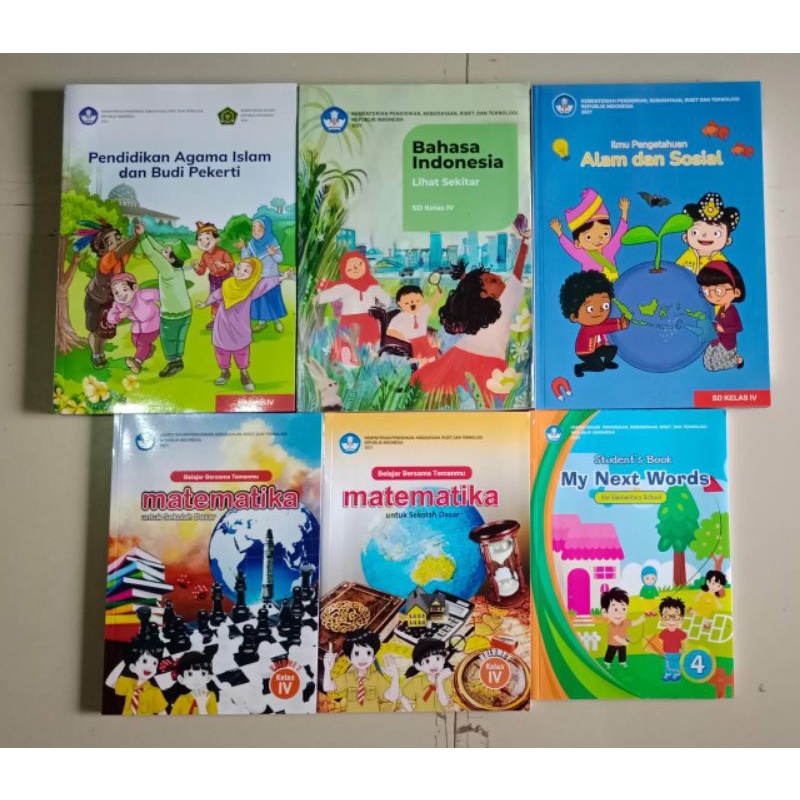 Jual buku paket SD kelas 4 kurikulum merdeka | Shopee Indonesia
