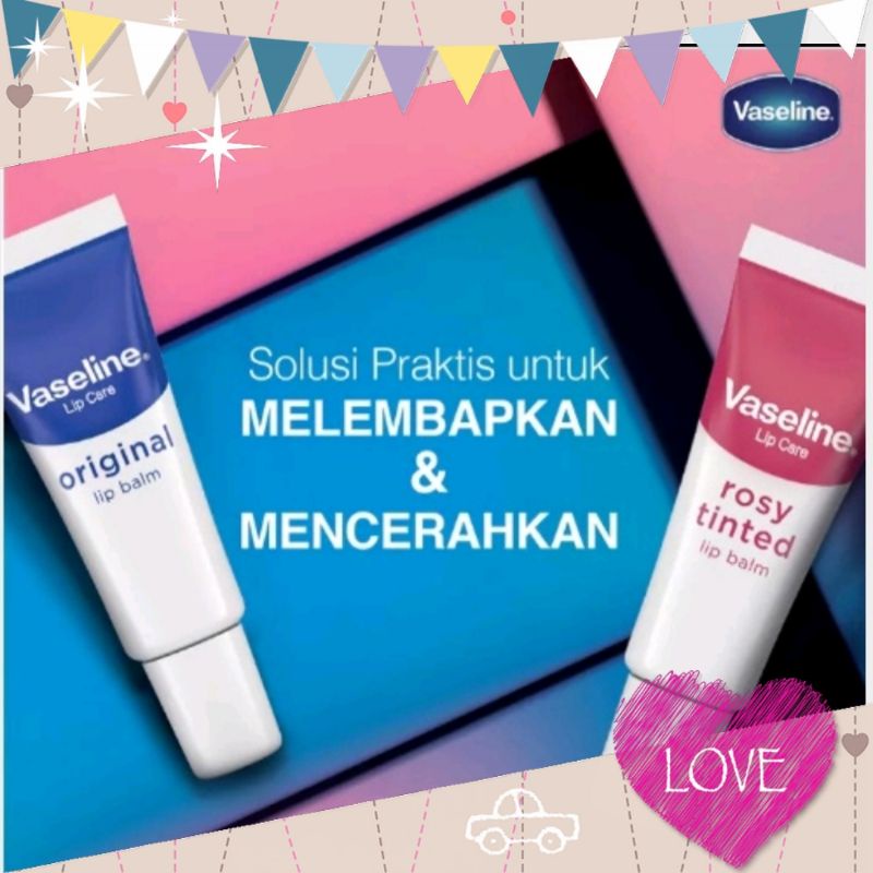 Jual Vaseline Lip Care Original Rosy Tinted Lip Balm 10gr | Shopee Indonesia