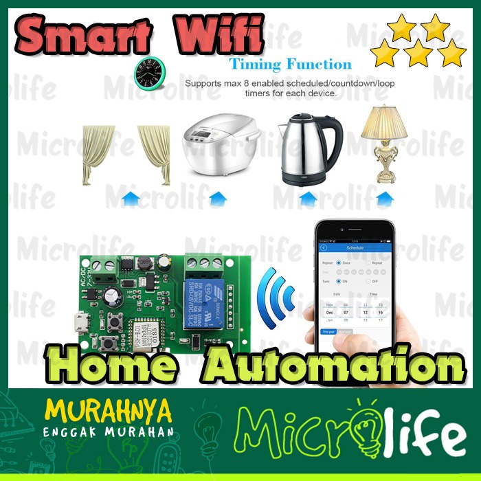 Jual Wifi Relay Module Smart Switch Home Automation Android IOS ...