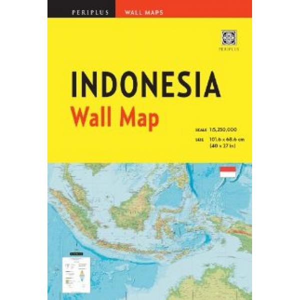 Jual Indonesia Wall Map Third Edition - 9780794607470 - Buku Ori ...