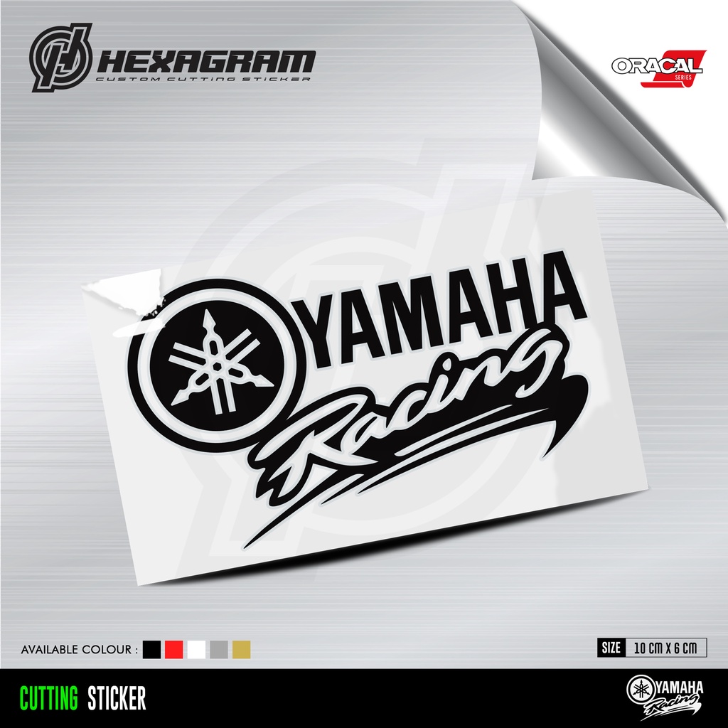 Jual Cutting Sticker YAMAHA RACING logo | Stiker Logo YAMAHA RACING ...