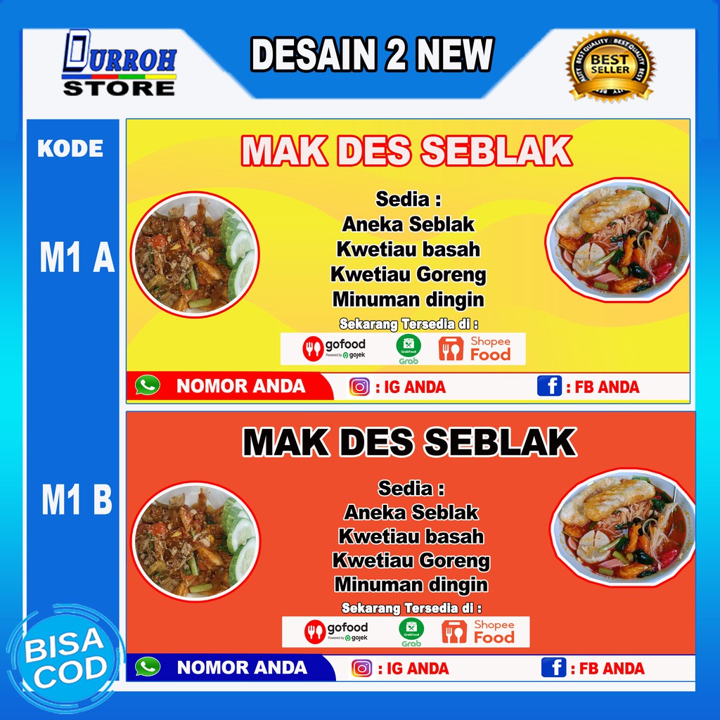 Jual Spanduk Banner RUMAH MAKAN ATAU USAHA MAKAN / KANTIN DESAIN M ...