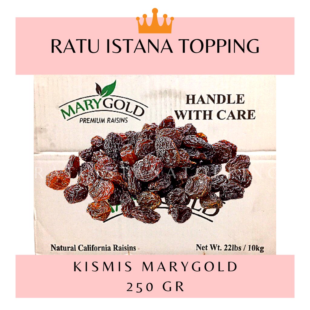Jual KISMIS MARYGOLD 250 GR RAISINS KISMIS HITAM DARK RAISINS KISMIS ...