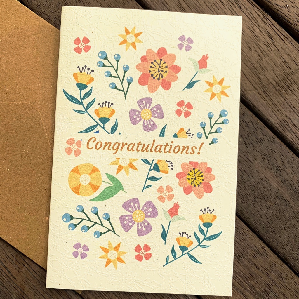 Jual Kartu Ucapan Selamat & Amplop Congratulation Greeting Card 1029 ...