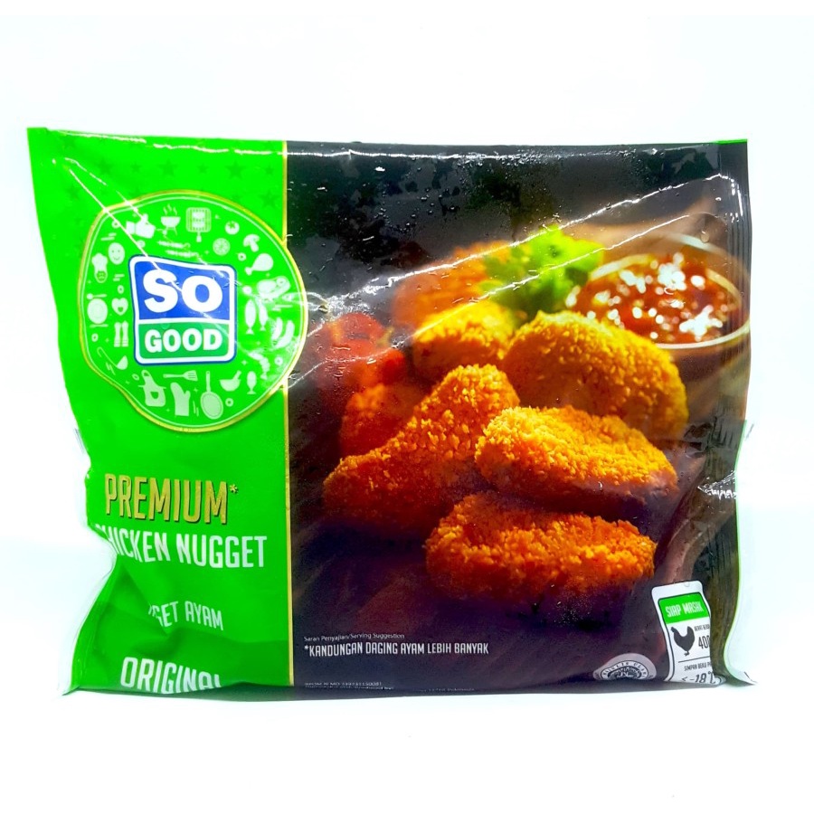 Jual So Good Chicken Nugget Premium Original @400 g | Shopee Indonesia
