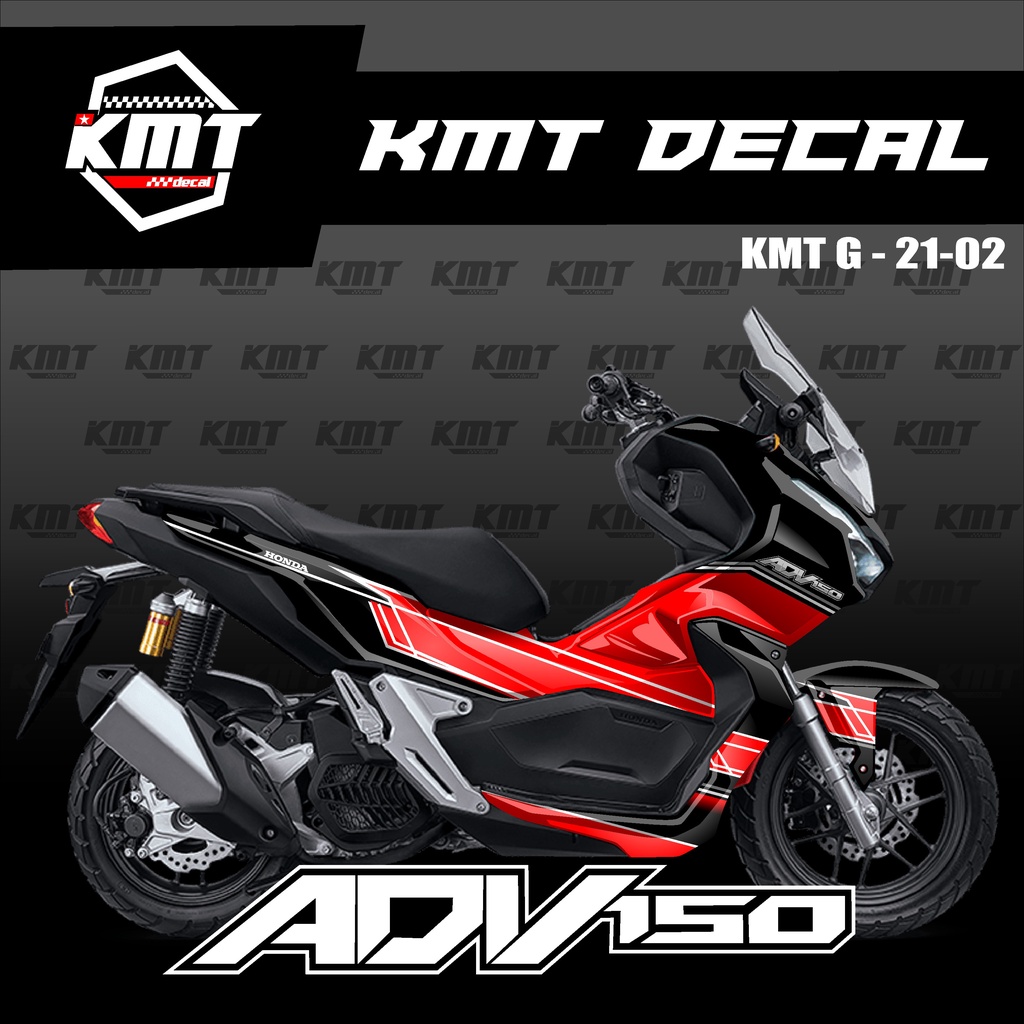 Jual Decal Sticker Honda ADV 150 Fullbody Desain RACING KMT G.21-02 ...