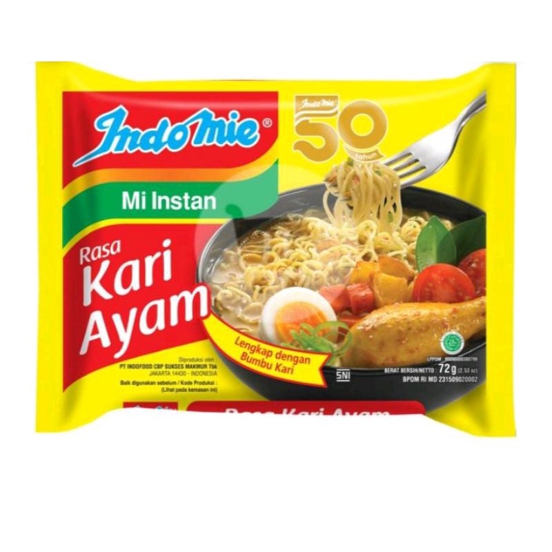Jual Indomie Kuah Rasa Kari Ayam 70gr | Shopee Indonesia