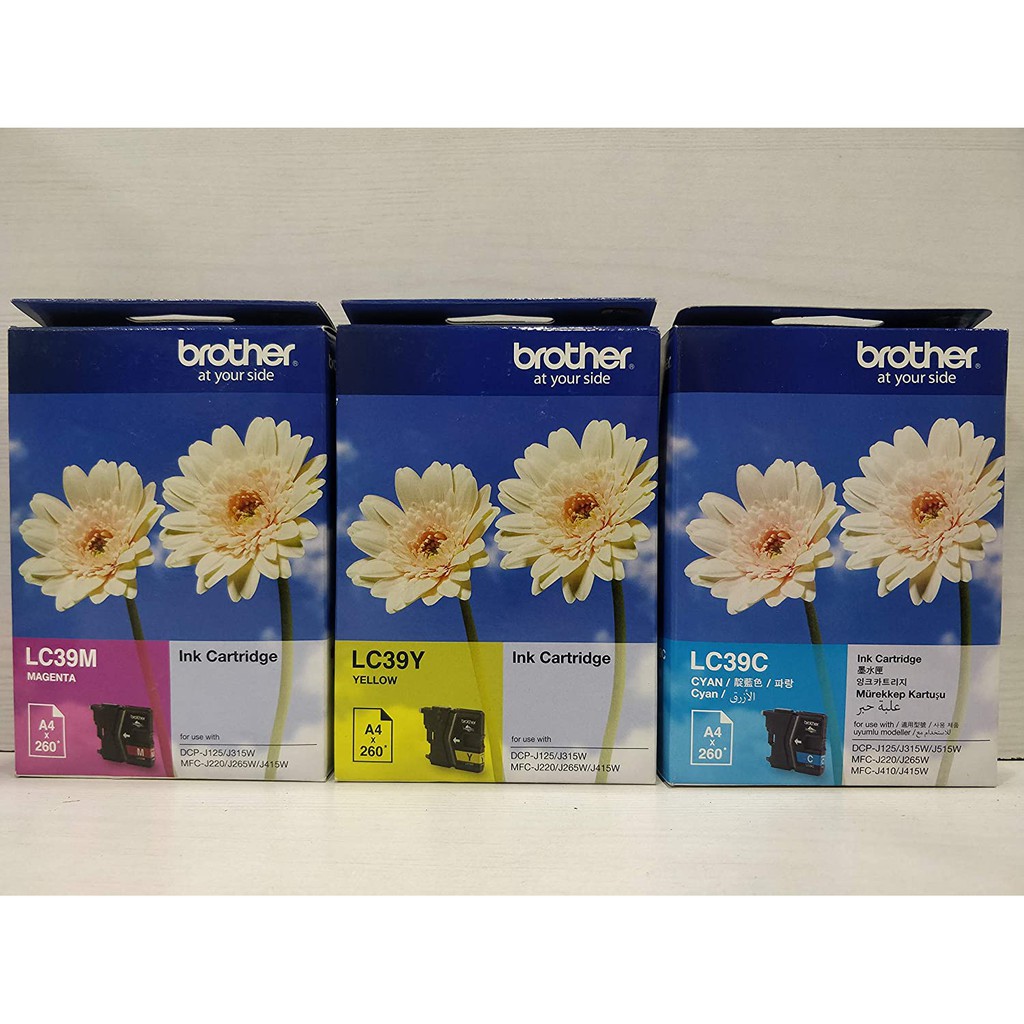 Jual Tinta Brother LC 39 Color (M.Y.C) ORIGINAL | Shopee Indonesia